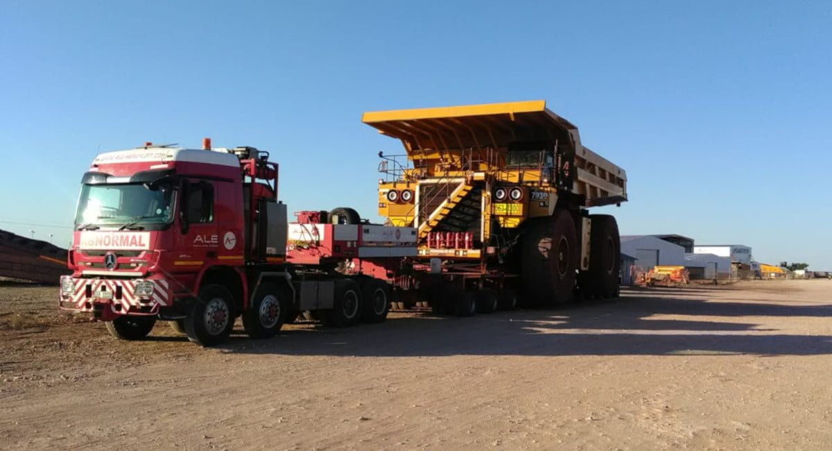 Schedule enhanced during transportation of mining trucks in South ...